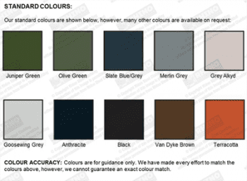 Steel Roof Colours - Coatings / finishes | Rhino Steel