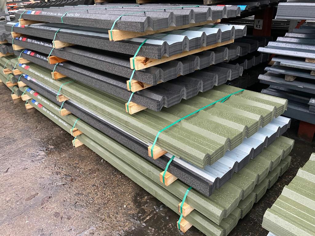 Matt Black PVC Coated Scintilla Box Profile Roofing Sheets