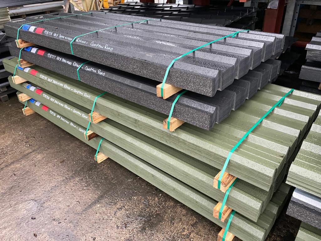 Matt Black PVC Coated Scintilla Box Profile Roofing Sheets