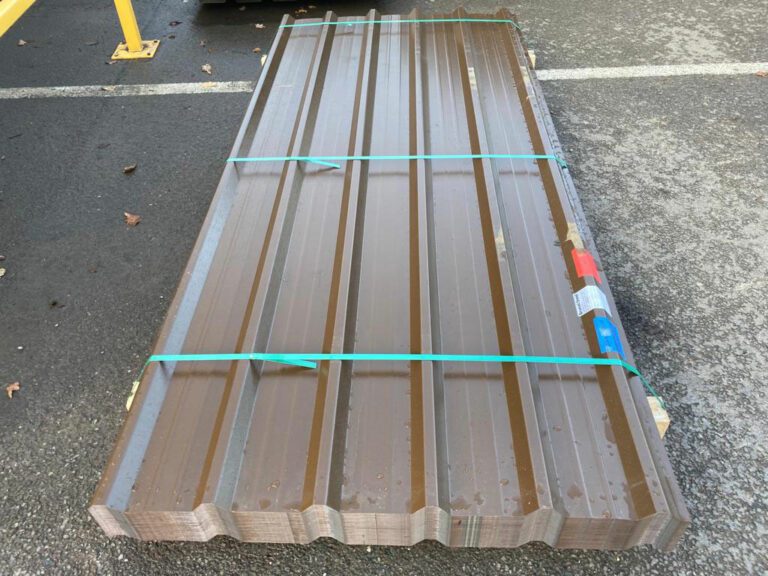8ft Van Dyke Brown PVC Roofing Sheets | Rhino Steel Cladding