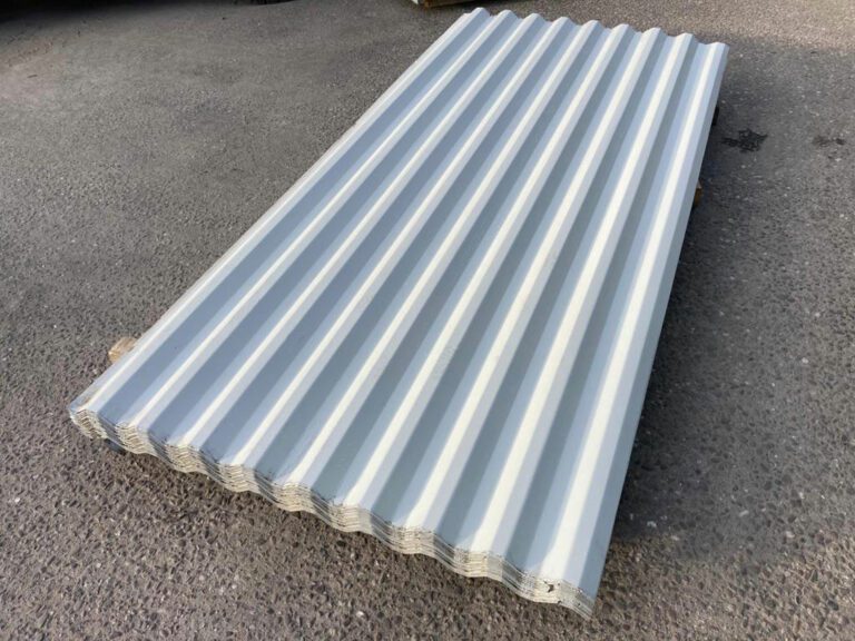 Goosewing Grey PVC Coated Scintilla 26/1000 Roofing Sheets