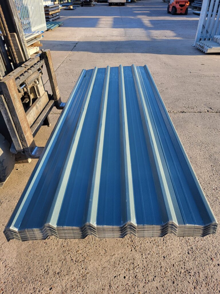 Very Cheap Packs of Dunluce Grey PVC Coated Steel Box Profile Roofing ...