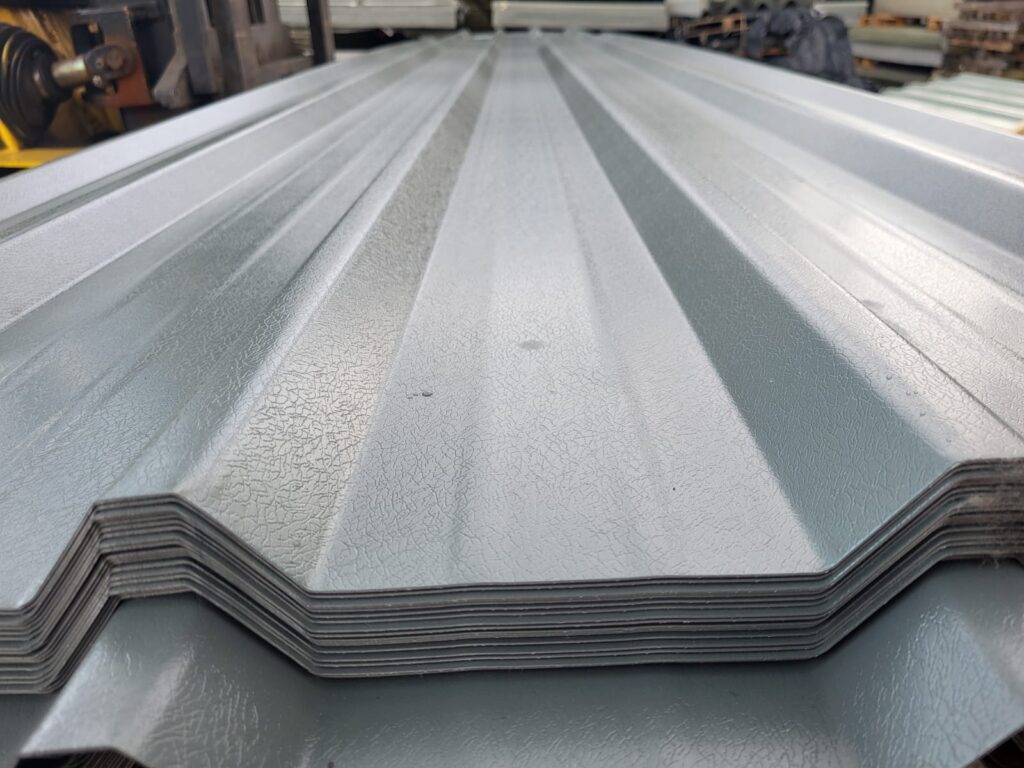 PVC Coated Leather Grain Finish Galvanised Steel Roofing Sheets